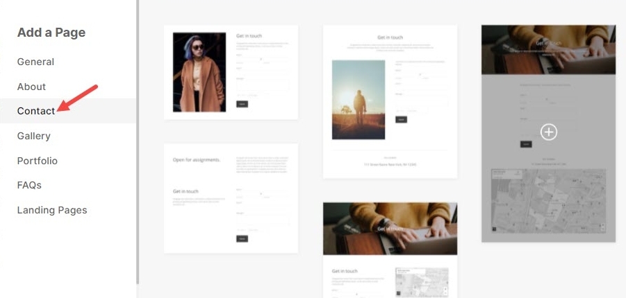 The Contact page — Pixpa Help